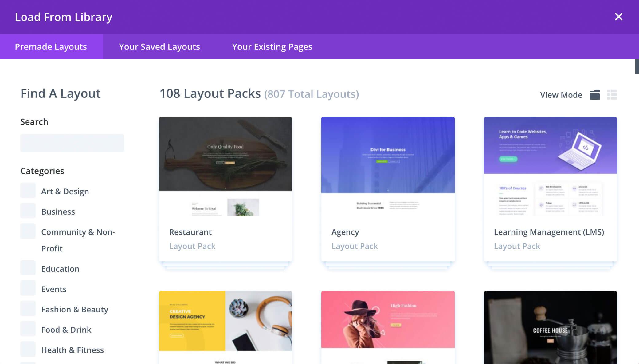 divi-layouts - WPTheme